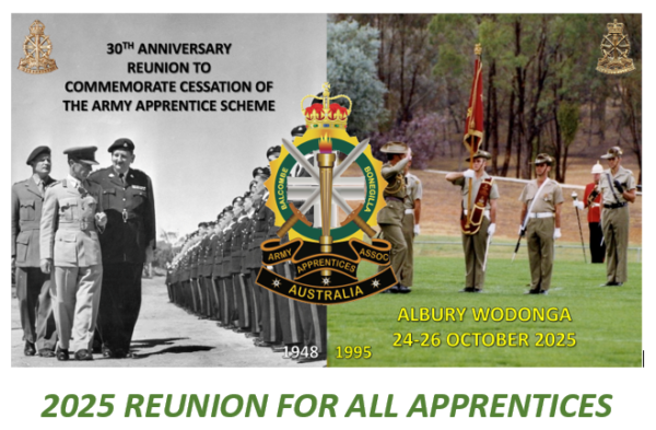 Events | AUSTRALIAN ARMY APPRENTICES ASSOCIATION